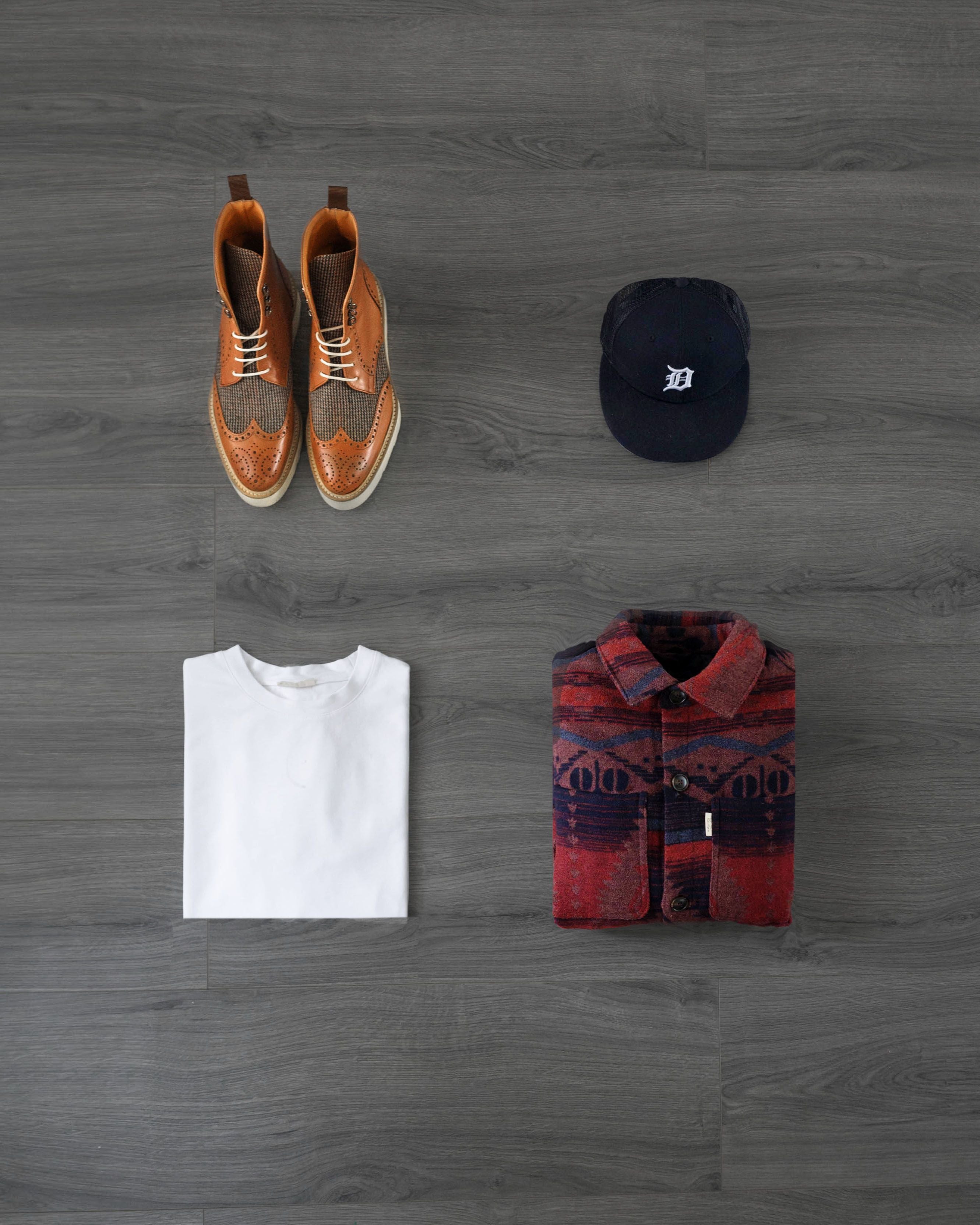 SG Quilted Aztec Shirt Jacket - Navy + Beet – Southern Gents