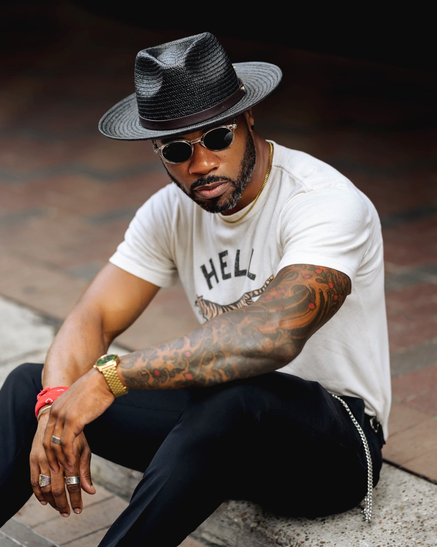 SG Geoffery Straw Fedora Hat – Black – Southern Gents