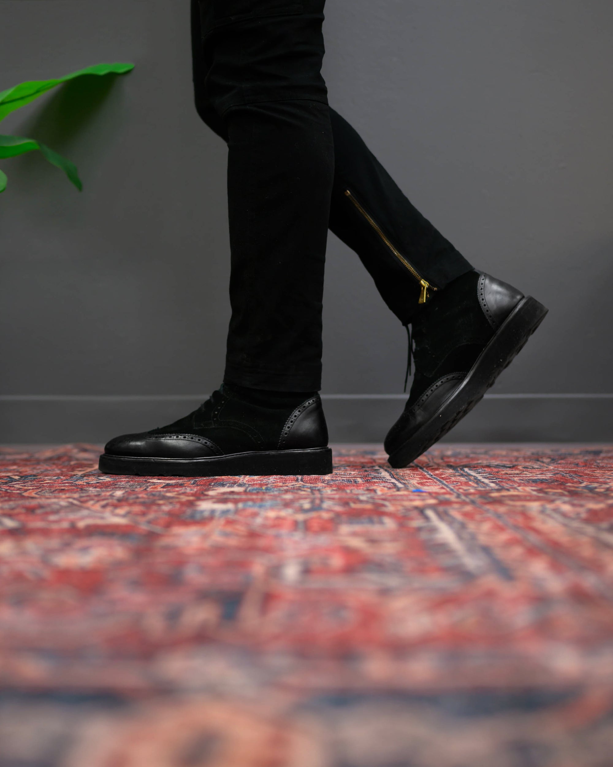 SG Rogue Sport Wingtip Boots V2 – Triple Black – Southern Gents