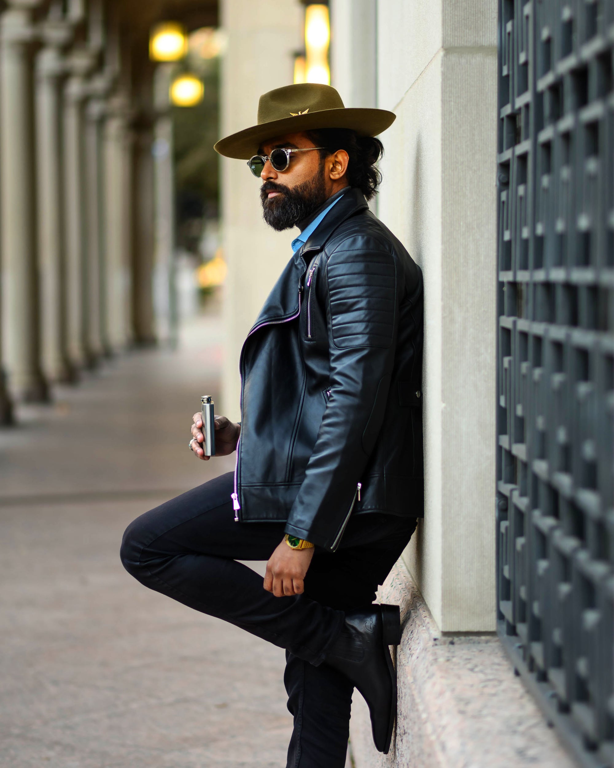 SG Men's Signature Biker Jacket - Midnight – Southern Gents