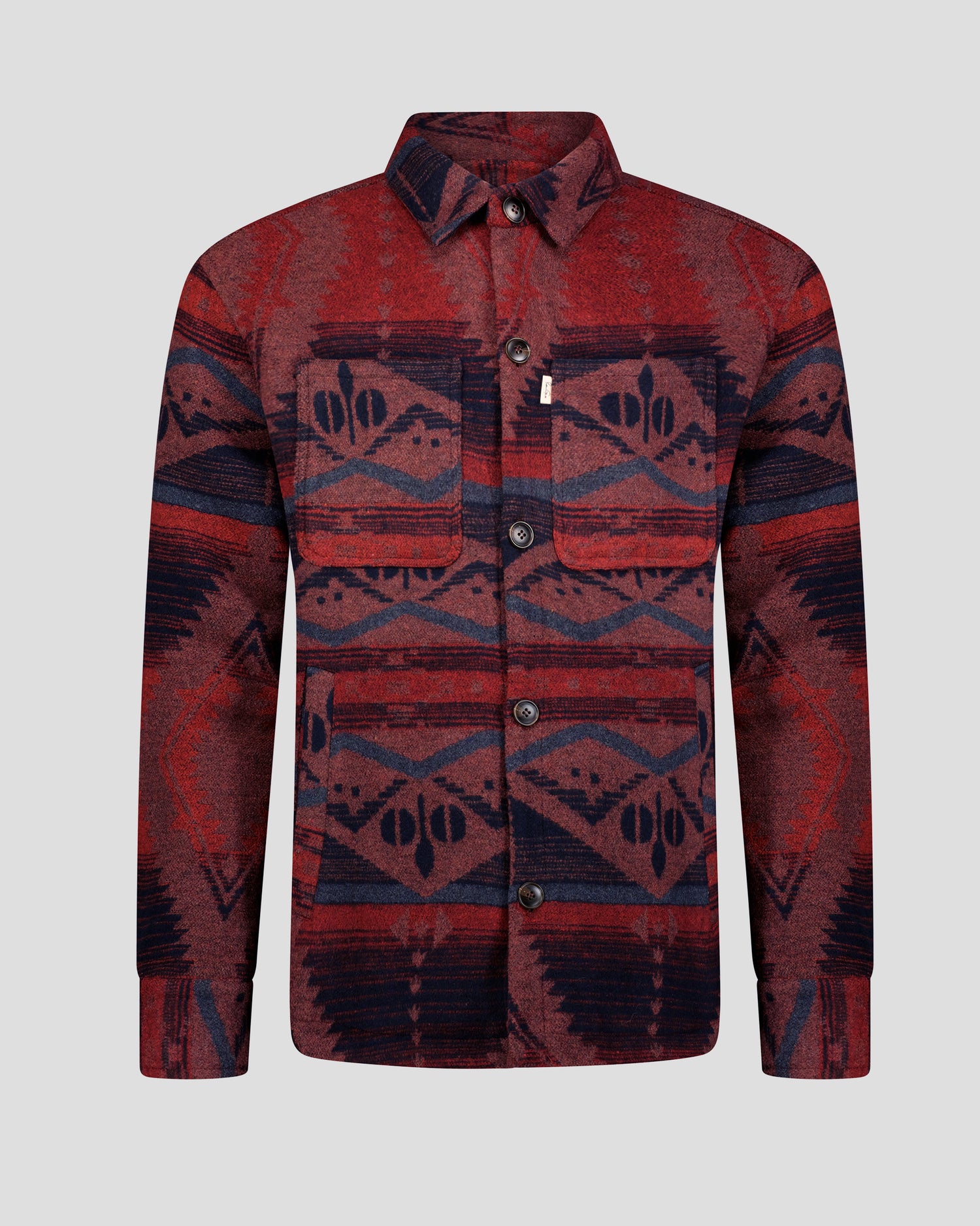 SG Quilted Aztec Shirt Jacket - Navy + Beet – Southern Gents