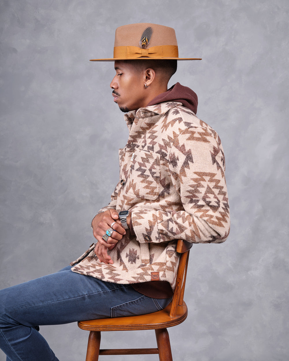 SG Quilted Aztec Shirt Jacket - Brown – Southern Gents