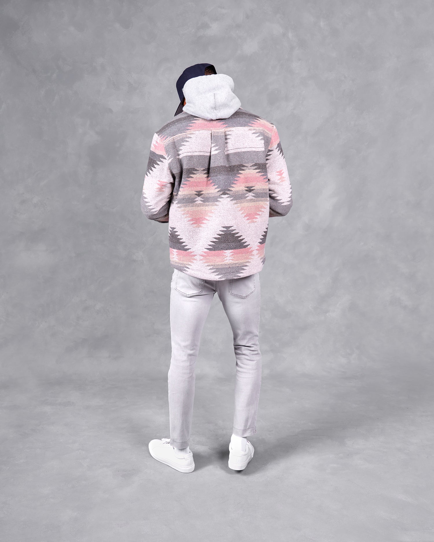 SG Quilted Aztec Overshirt - Pink + Grey – Southern Gents