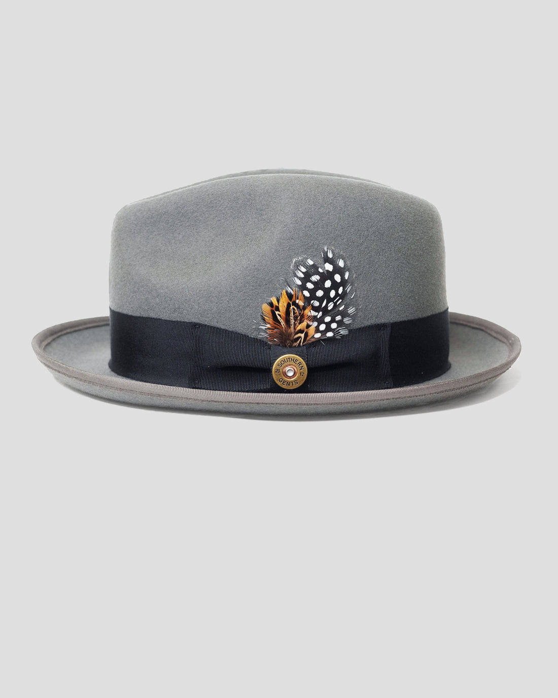 Men's Fedora Hat | Grey Trilby Style | Southern Gents